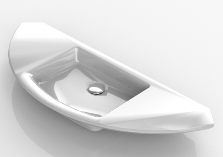 3D Sinks - Suspended wash basin - Roca Meridian - ACCA...