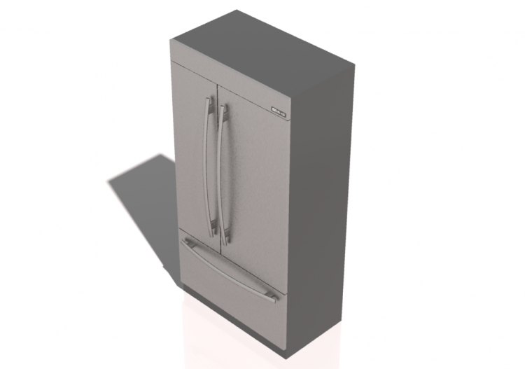 Elettrodomestici 3D - Frigorifero Side by Side da incasso