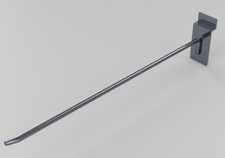 BIM Objects - Free Download! 3D Accessories - Single blister hook 25cm ...