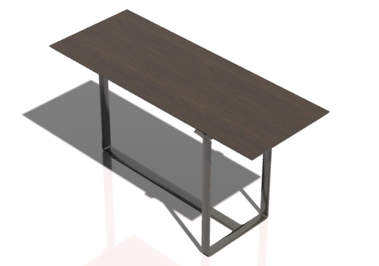 3D Tables - Rectangular Table 134x54x75cm - Natuzzi - Omega...