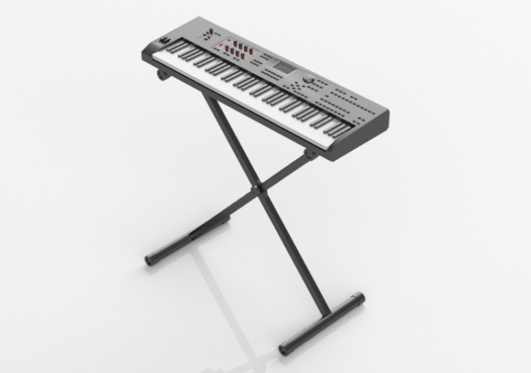 Instrumentos Musicales 3D - Teclado digital - ACCA software