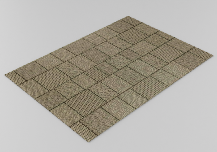 BIM Objects - Free Download! 3D Carpets - Chequered pattern carpet ...