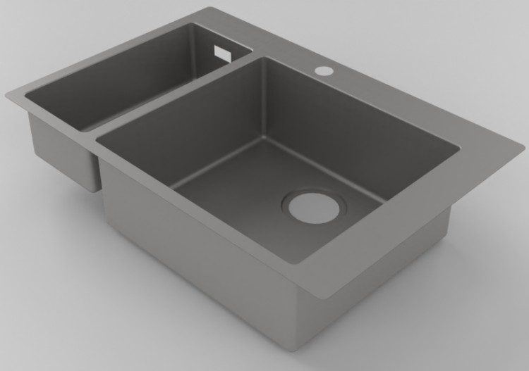 BIM Objects - Free Download! 3D Sinks - Twin tub wasbasin - Hansgrohe ...