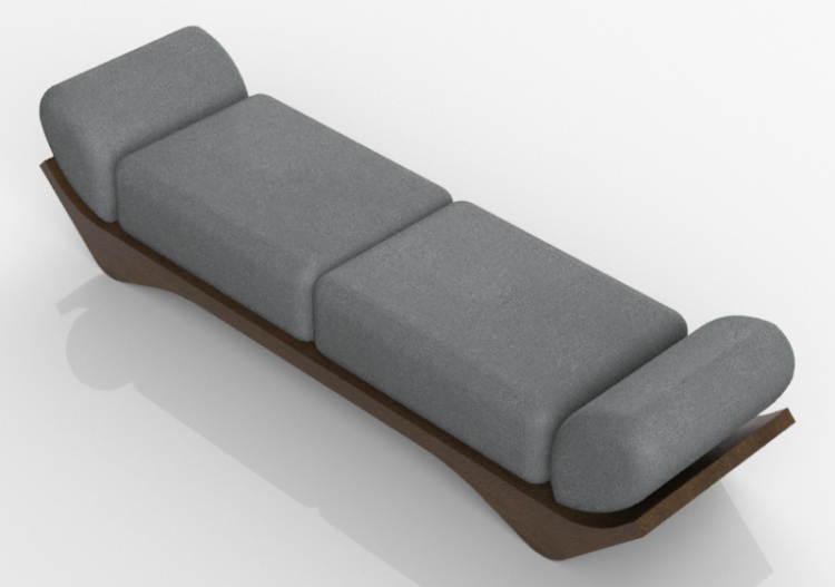 Sofás 3D - Sofá - Schuster - Fluido - ACCA software