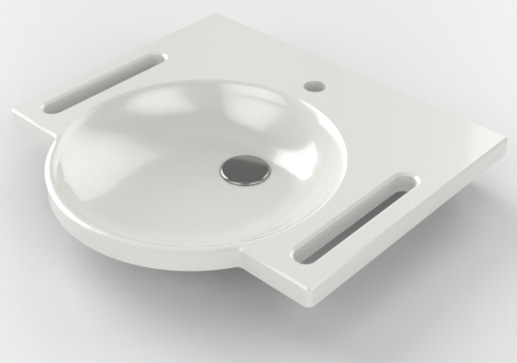 BIM Objects - Free Download! 3D Sinks - Washbasin for disabled people ...