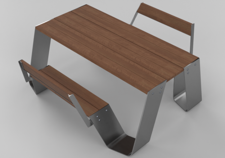 BIM Objects - Free Download! 3D Tables - Picnic table – Extremis ...