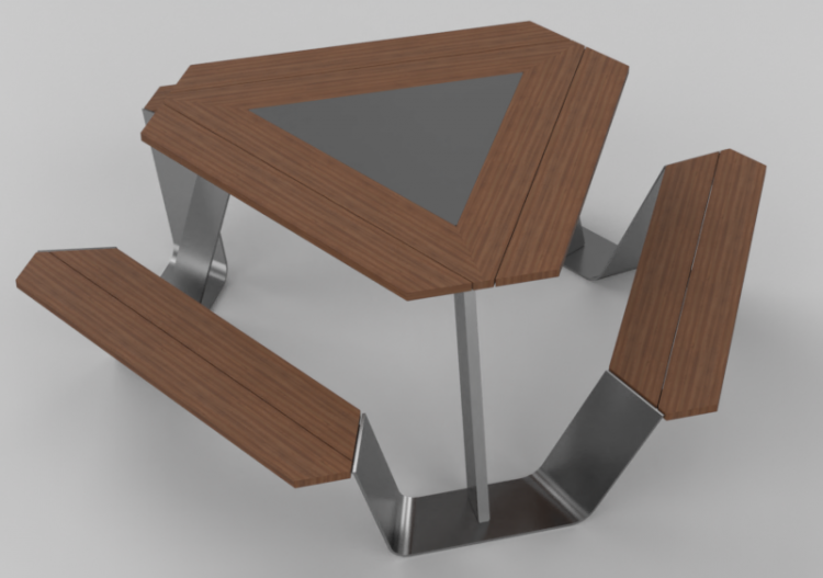 BIM Objects - Free Download! 3D Tables - Table for outside use ...