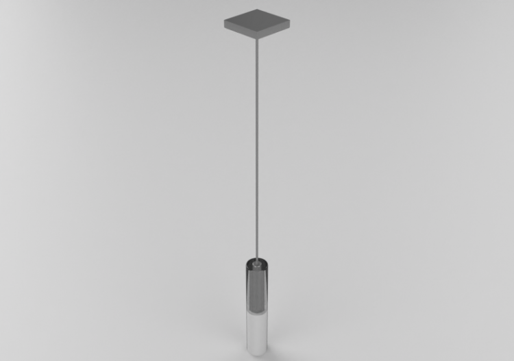BIM Objects - Free Download! 3D Ceiling Lamp - Suspended ceiling Lamp ...