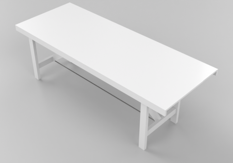 BIM Objects - Free Download! 3D Tables - Laquered finish wood table ...