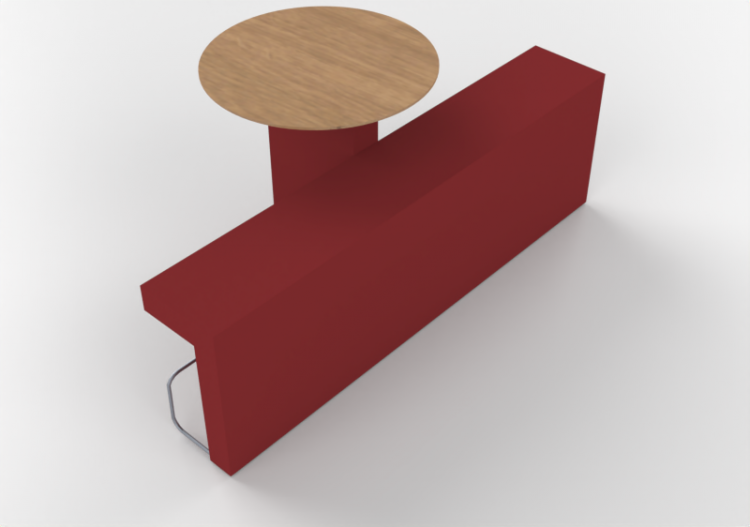 BIM Objects - Free Download! 3D Tables - Round table with bench ...