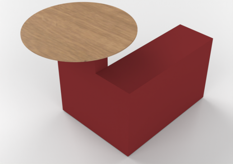 BIM Objects - Free Download! 3D Tables - Round table with bench ...