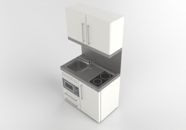 Objetos BIM - Download gratuito! Cozinhas 3D - Cozinha completa com ...