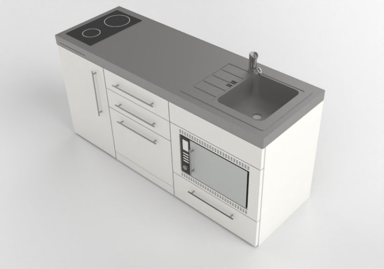 Objetos BIM - Download gratuito! Cozinhas 3D - Cozinha completa com ...