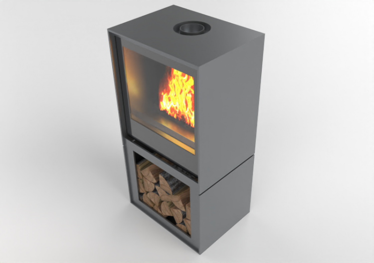 Objetos BIM - ¡Descarga gratuita! Chimeneas y Ductos 3D - Chimenea de ...