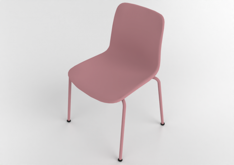 BIM Objects - Free Download! 3D Chairs - Chair with plastic seat ...