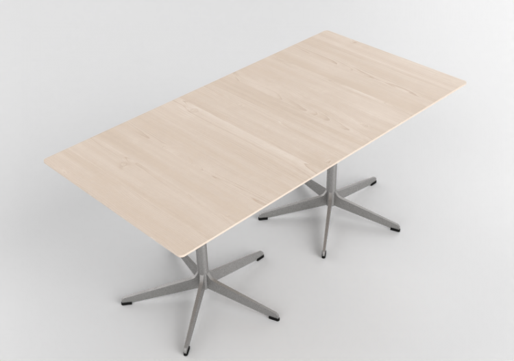 BIM Objects - Free Download! 3D Tables - Table with 5-star base - Rondo ...