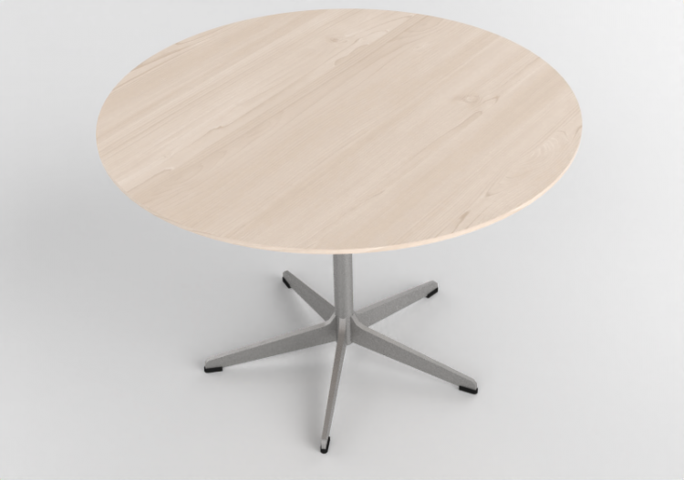 BIM Objects - Free Download! 3D Tables - Table with 5-star base - Rondo - 28335 - E190
