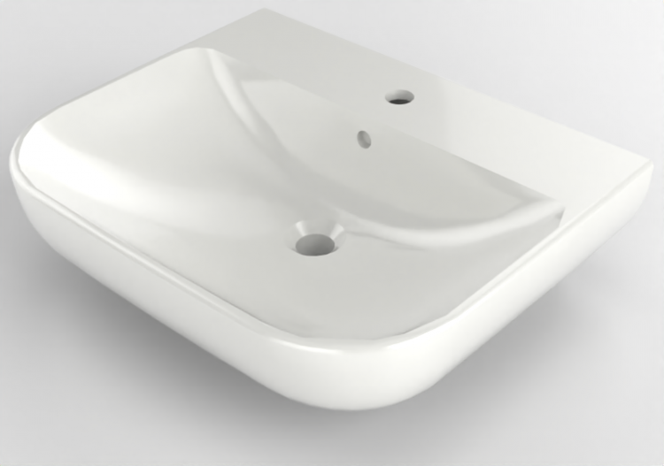 Objetos BIM - ¡Descarga gratuita! Lavabos 3D - Lavabo de cerámica ...
