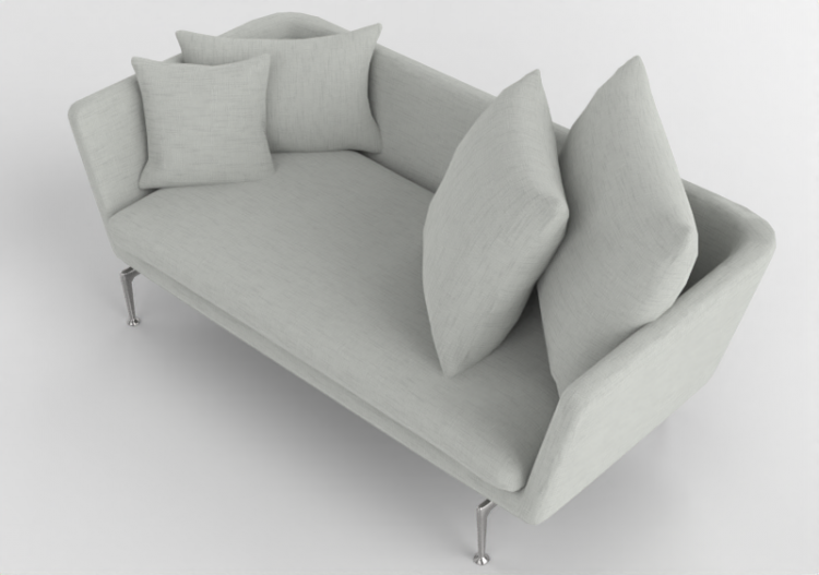 Oggetti BIM - Download gratuito! Divani 3D - Divano in tessuto - Vitra ...