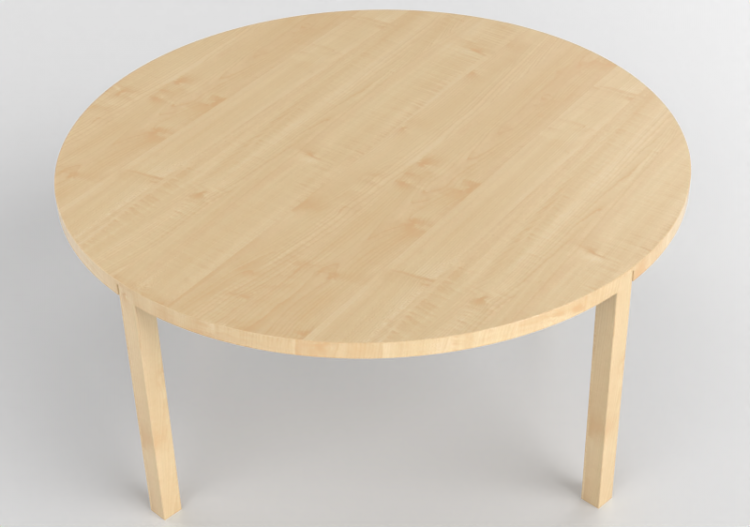 BIM Objects - Free Download! 3D Tables - Round table in wood - Bespoke ...