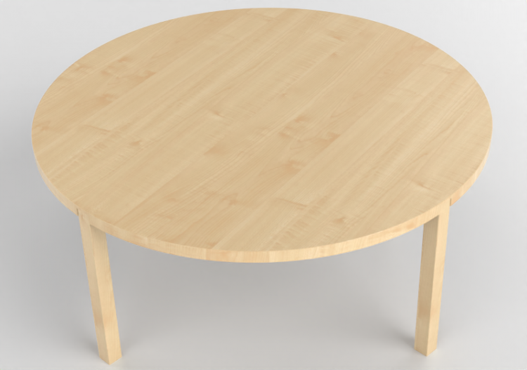 BIM Objects - Free Download! 3D Tables - Round table in wood - Bespoke ...