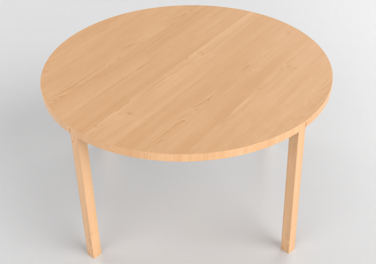 BIM Objects - Free Download! 3D Tables - Round table in wood - Bespoke ...