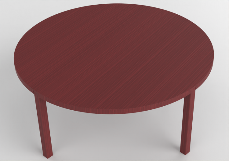 BIM Objects - Free Download! 3D Tables - Round table in wood - Bespoke ...