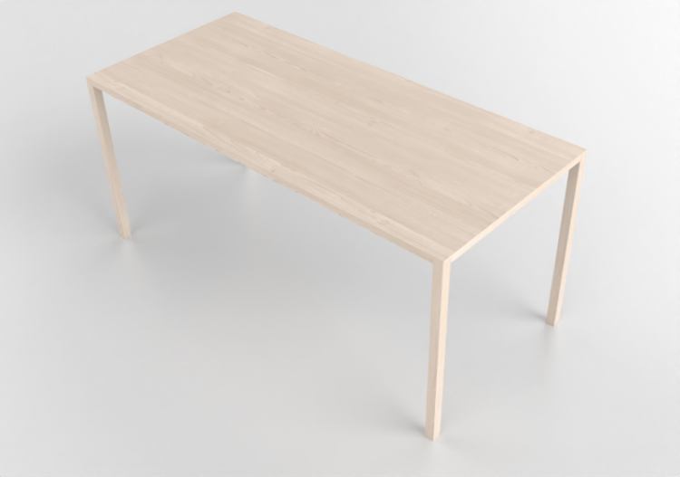 BIM Objects - Free Download! 3D Tables - Wooden Rectangular table ...