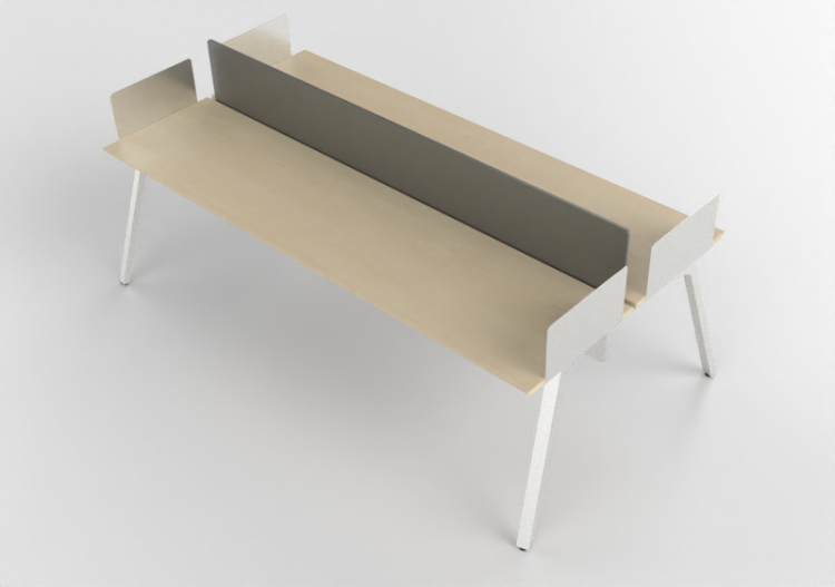 BIM Objects - Free Download! 3D Desks - Wooden Desk - Kokuyo - Arch ...