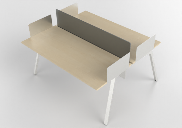 BIM Objects - Free Download! 3D Desks - Wooden Desk - Kokuyo - Arch ...