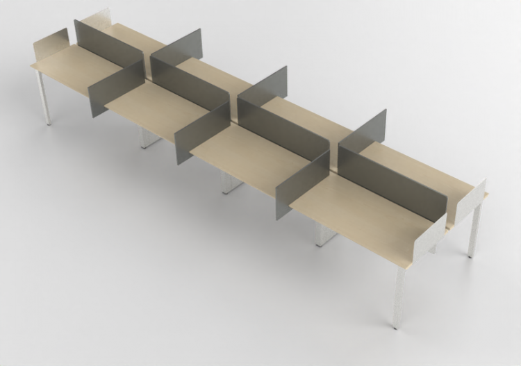 BIM Objects - Free Download! 3D Desks - Wooden Desk - Kokuyo - Arch ...