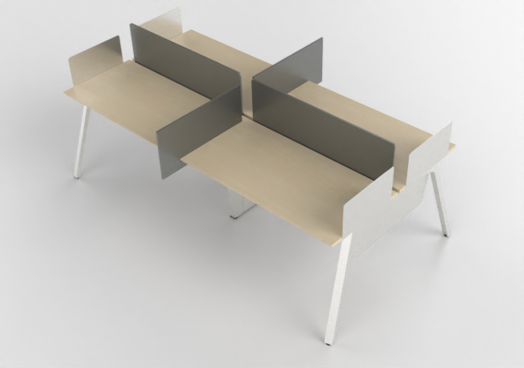 BIM Objects - Free Download! 3D Desks - Wooden Desk - Kokuyo - Arch ...