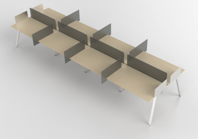 BIM Objects - Free Download! 3D Desks - Wooden Desk - Kokuyo - Arch ...