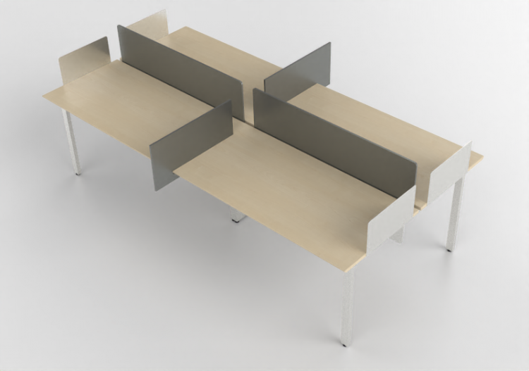 BIM Objects - Free Download! 3D Desks - Wooden Desk - Kokuyo - Arch ...