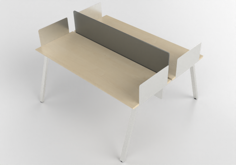 BIM Objects - Free Download! 3D Desks - Wooden Desk - Kokuyo - Arch ...