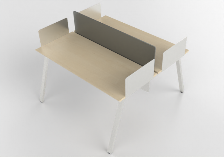 BIM Objects - Free Download! 3D Desks - Wooden Desk - Kokuyo - Arch ...