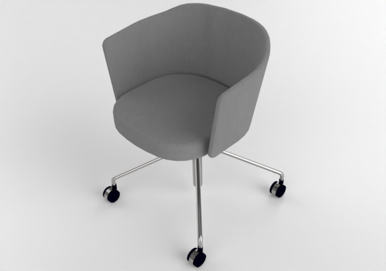 BIM Objects - Free Download! 3D Arm Chairs - Fabric Armchair - Kokuyo - Coode - CK...