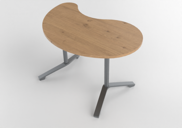 BIM Objects - Free Download! 3D Tables - Wooden Table - Kokuyo - Initia ...