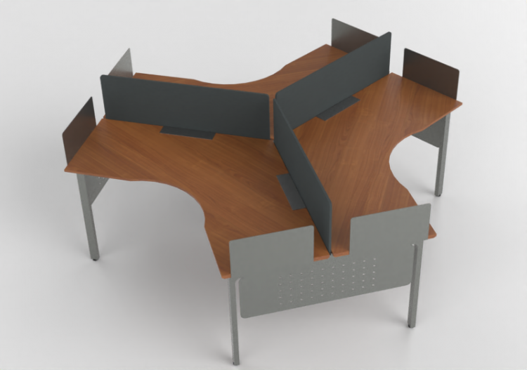 BIM Objects - Free Download! 3D Desks - Wooden Desk - Kokuyo - Arch ...