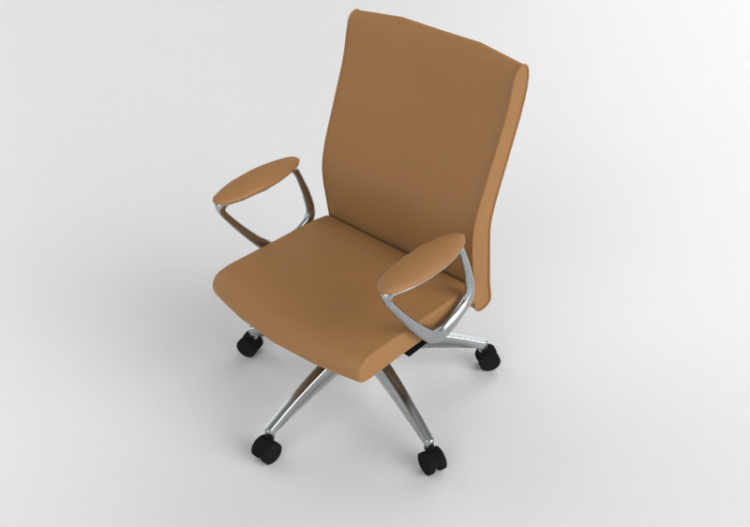 BIM Objects - Free Download! 3D Chairs - Swivel armchair in leather ...