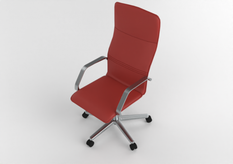 BIM Objects - Free Download! 3D Chairs - Swivel armchair in leather ...