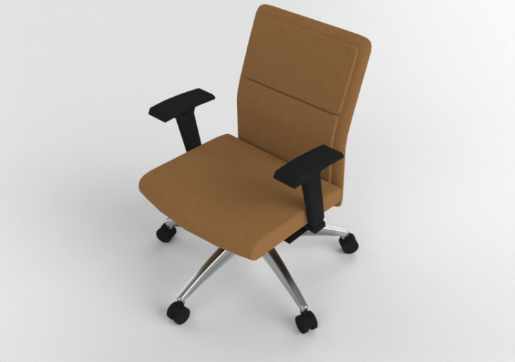 BIM Objects - Free Download! 3D Chairs - Swivel chair in fabric ...