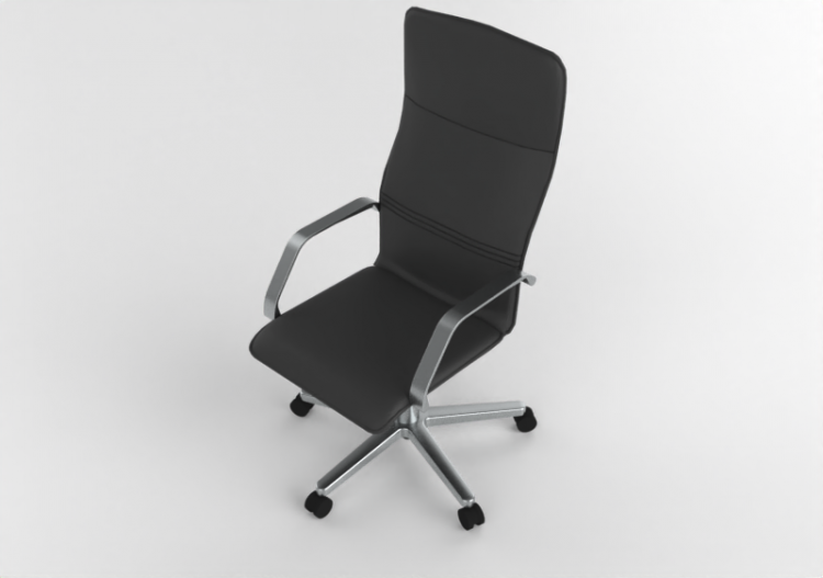 BIM Objects - Free Download! 3D Chairs - Swivel armchair in leather ...