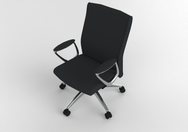 BIM Objects - Free Download! 3D Chairs - Swivel armchair in fabric ...