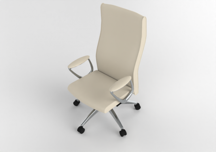 BIM Objects - Free Download! 3D Chairs - Swivel armchair in leather ...