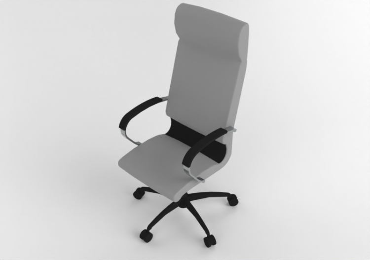 BIM Objects - Free Download! 3D Chairs - Swivel armchair in leather ...