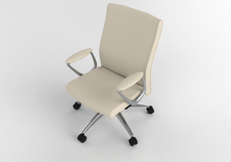 BIM Objects - Free Download! 3D Chairs - Swivel armchair in leather ...