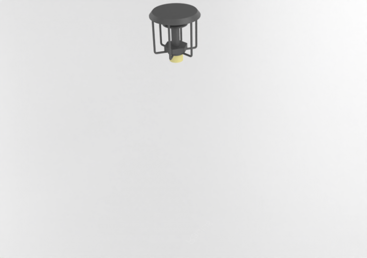 BIM Objects - Free Download! Sprinkler - Upright - Wet - Brass ...
