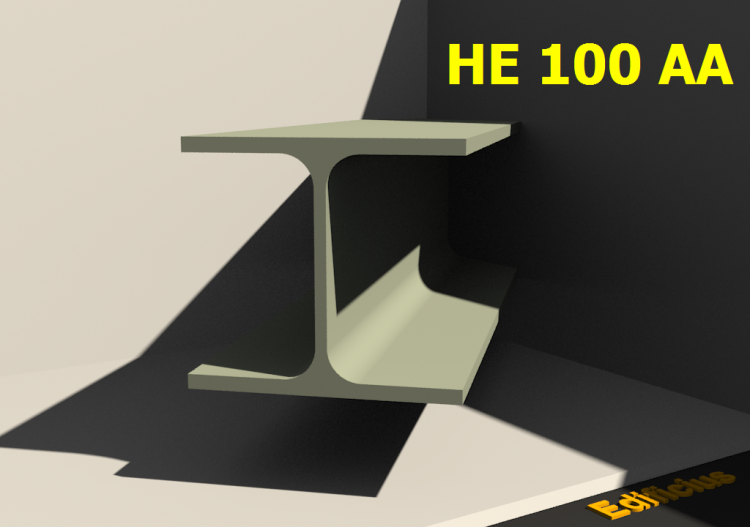 BIM-Objekte - Kostenloser Download! 3D Profile - HE 100 AA - ACCA software