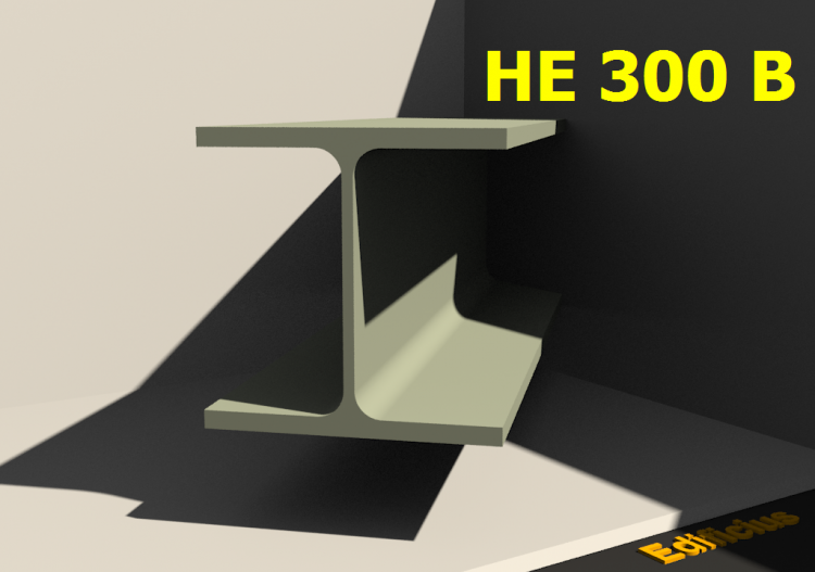 Objetos BIM - ¡Descarga gratuita! Perfilados 3D - HE 300 B - ACCA software